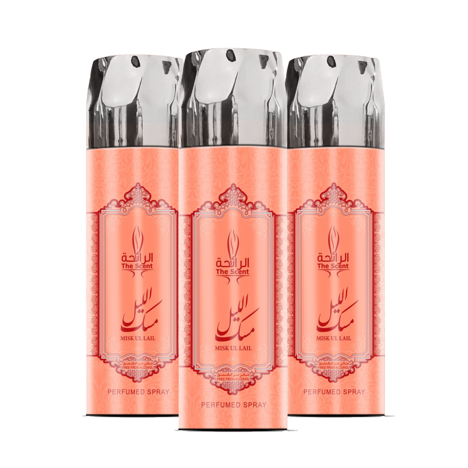 Misk Al Lail Perfumed Body Spray Pack of 3