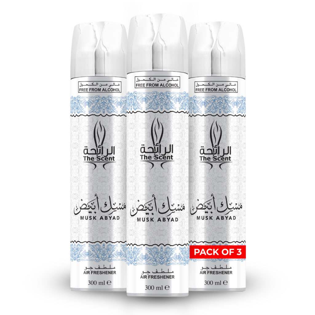 Musk Abyad Air Freshener Spray Pack of 3