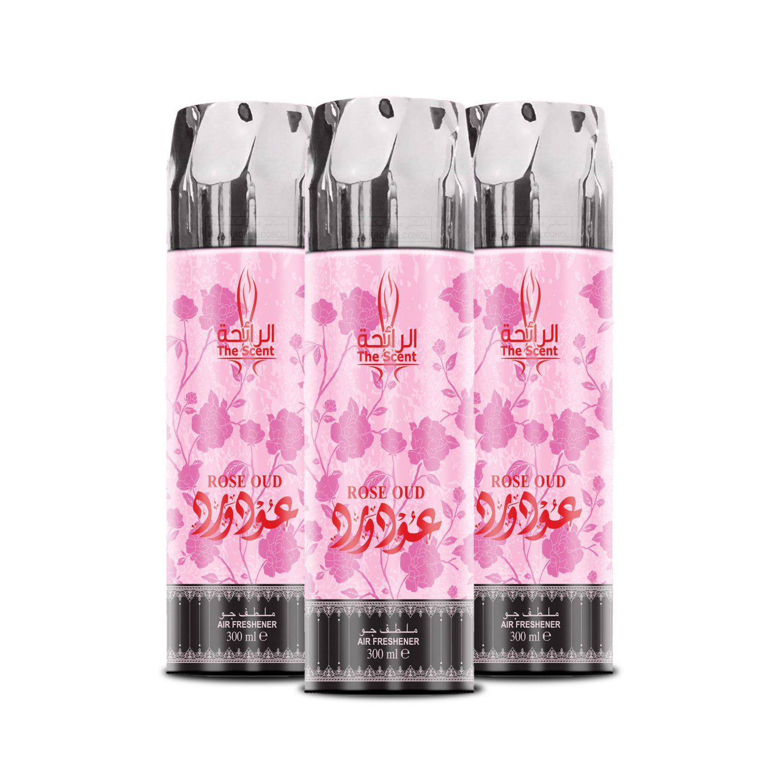 Rose Oud Ghanati Perfumed Body Spray Pack of 3